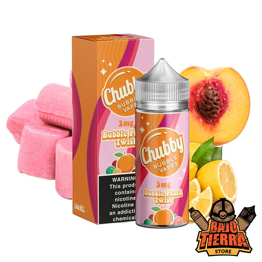 Bubble Peachtwist 100ml. | Chubby Bubble – Bajo Tierra Store