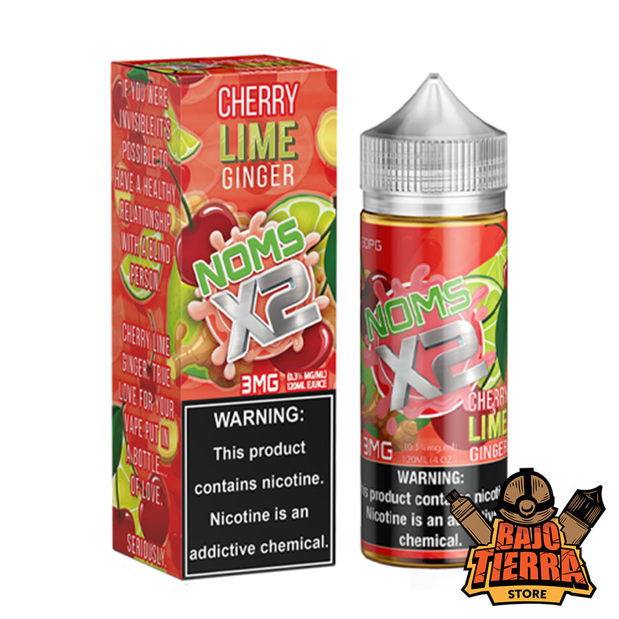 Cherry Lime Ginger 120ml Noms X2 | Lotus Vaping – Bajo Tierra Store